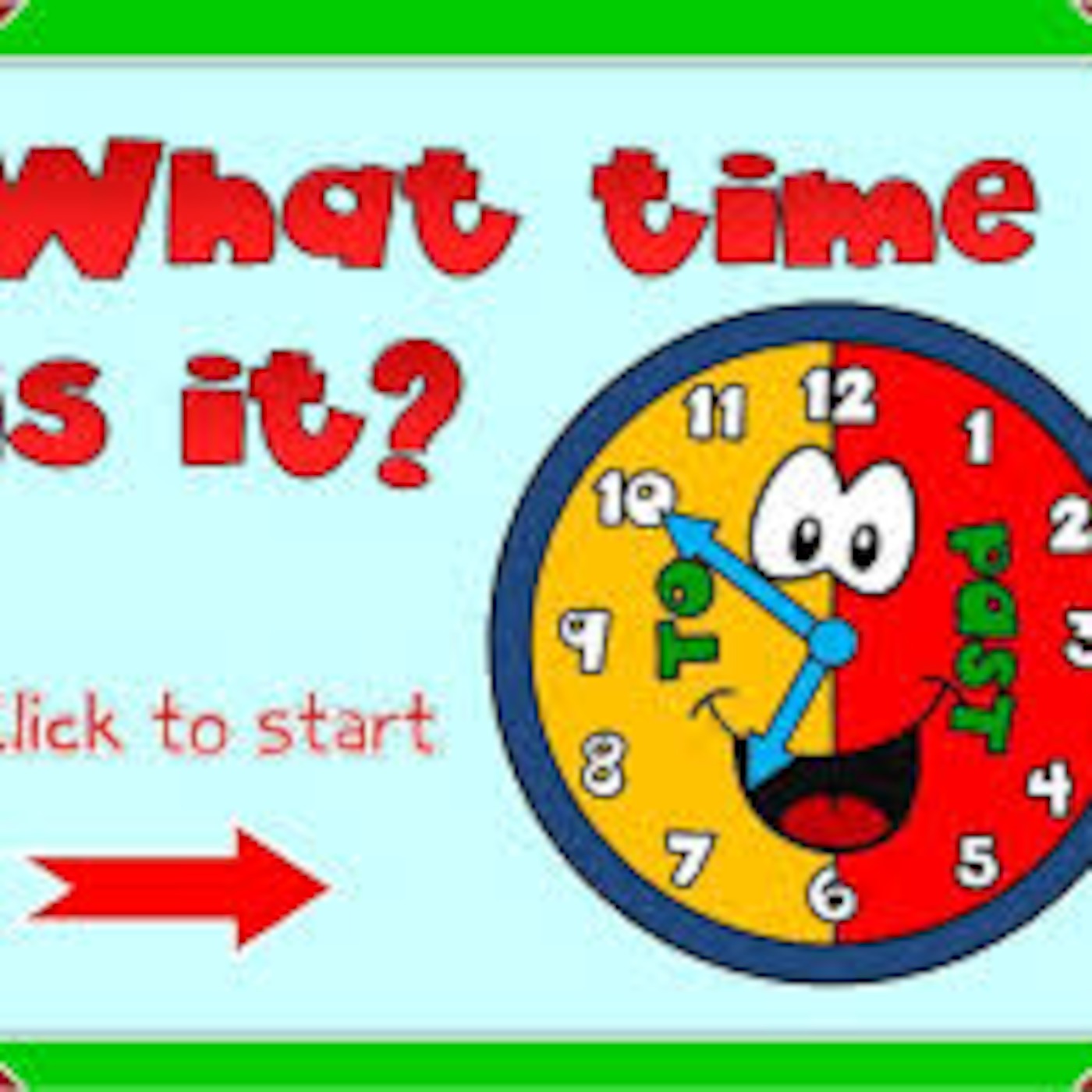 Telling The Time Esl Game
